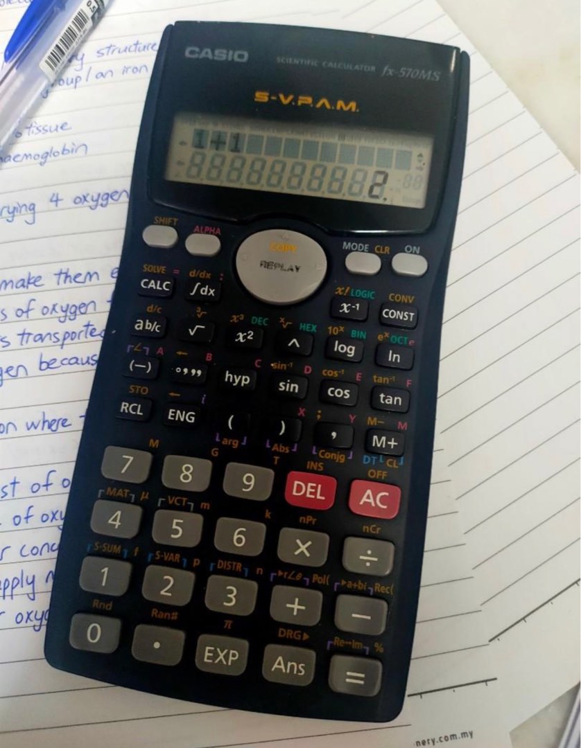 Casio fx-570ms scientific calculator, Hobbies & Toys, Stationery & Craft, Stationery & School ...