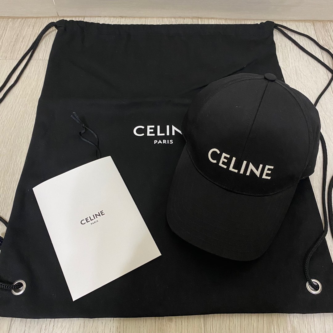 CELINE Baseball Cap in Black, Luxury, Accessories on Carousell