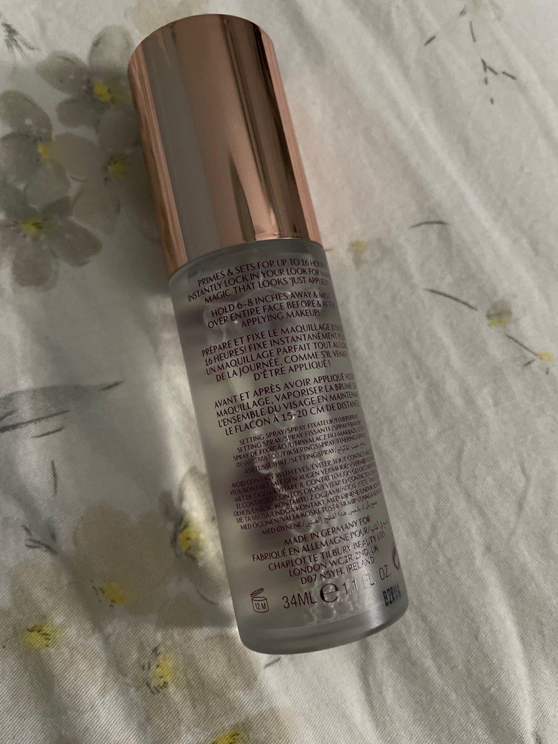 charlotte tilbury setting spray mini, Beauty & Personal Care, Face ...