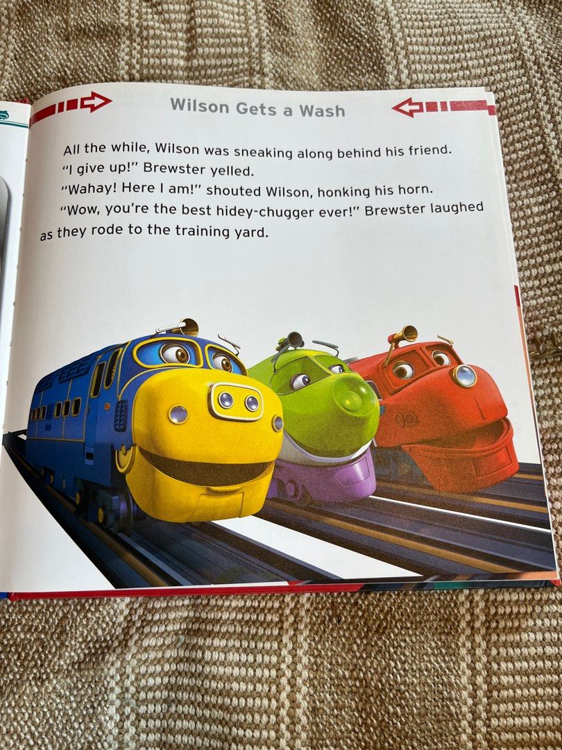 Chuggington storybook (hard cover) + 3 extra story books!, 興趣及遊戲, 書本 ...