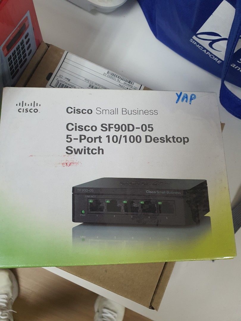CISCO 5 Port Desktop switch, Computers & Tech, Parts & Accessories ...