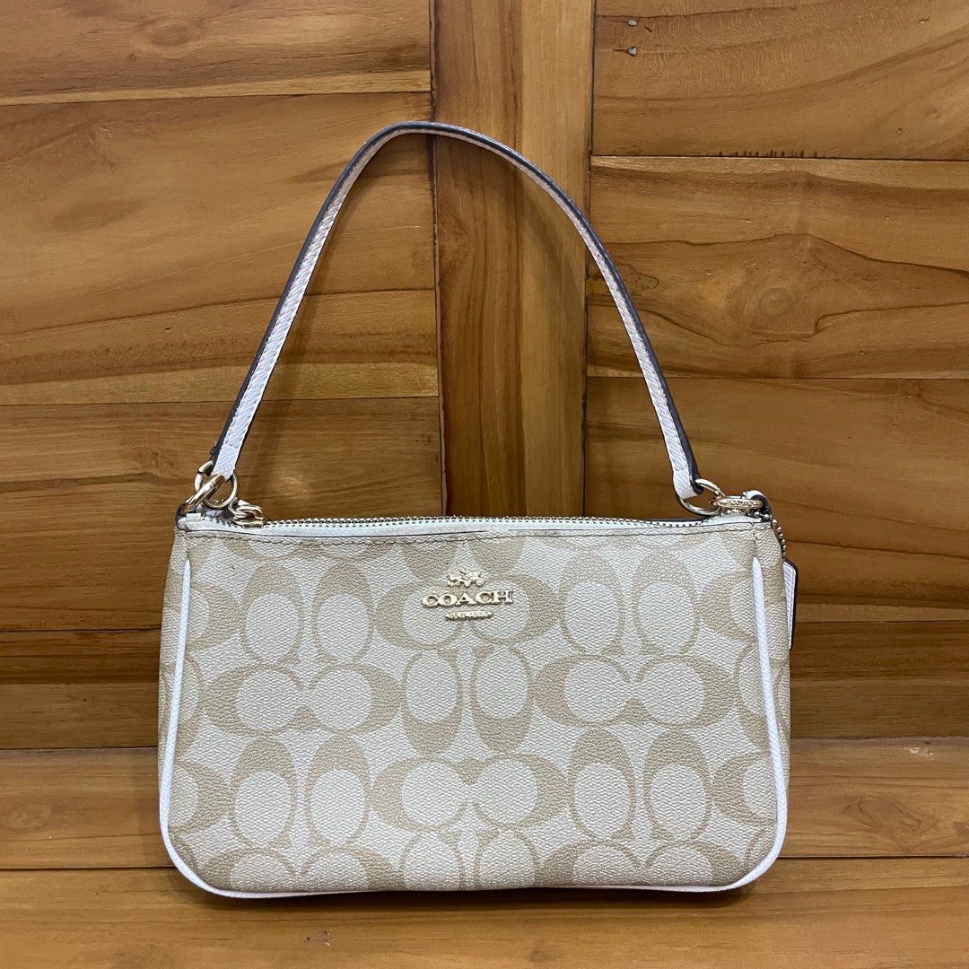 coach signature top handle, Barang Mewah, Tas & Dompet di Carousell