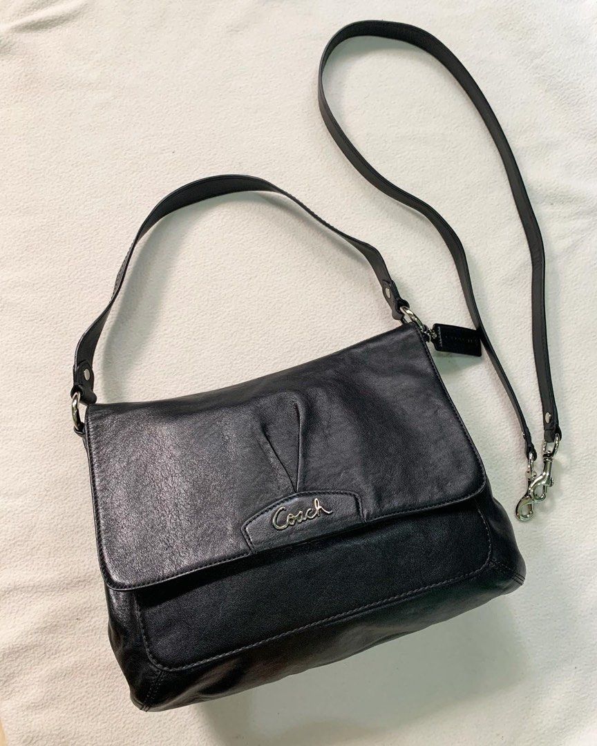 Coach Two Way Leather Bag on Carousell