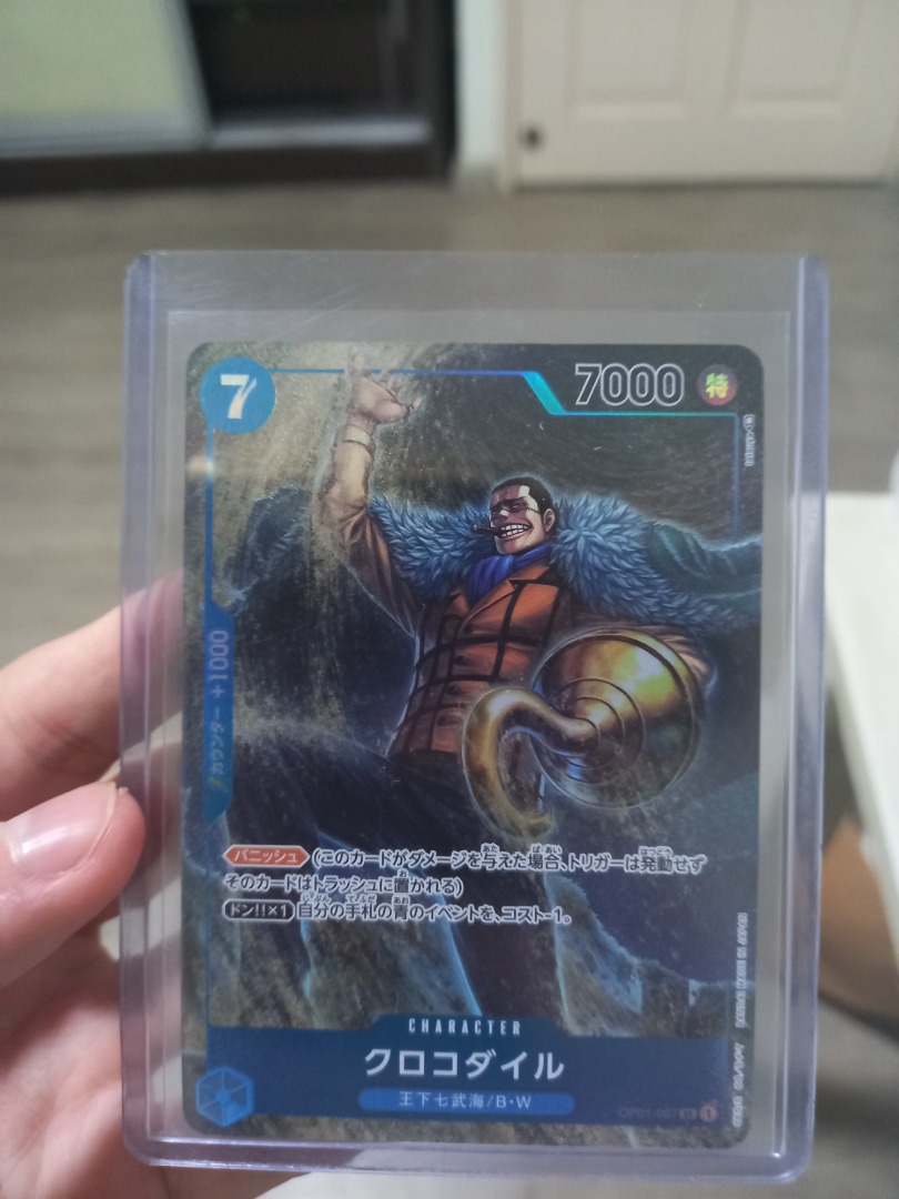 Crocodile Croc OP1 One Piece TCG Card Parallel AA, Hobbies & Toys, Toys ...