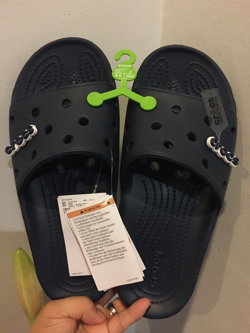 CROCS slides, Women's Fashion, Footwear, Slippers and slides on Carousell
