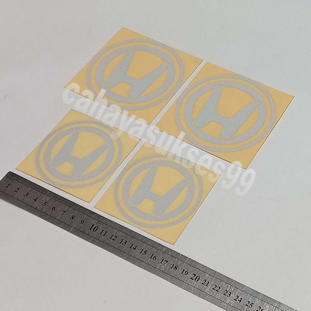 Cutting Sticker Motor Honda Putih Reflective Bulat 10cm dan 8cm Stiker ...