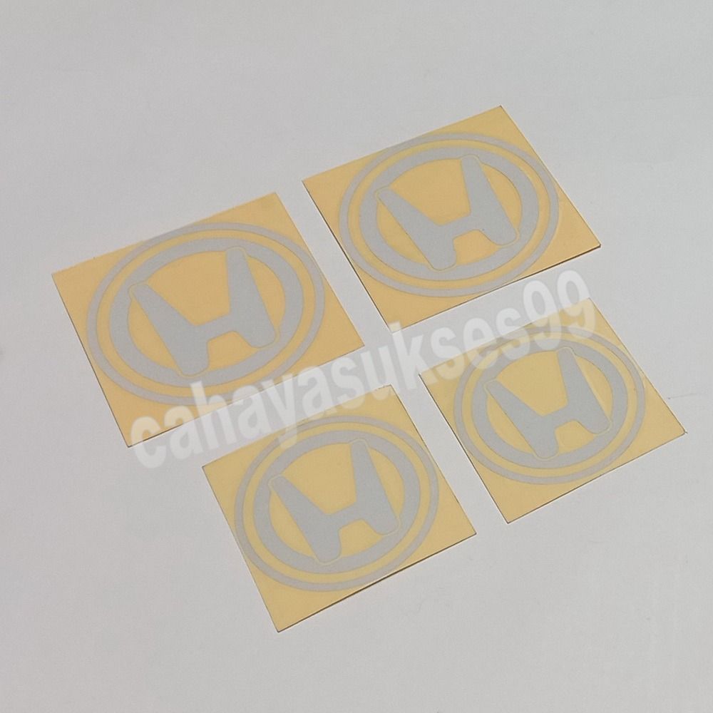 Cutting Sticker Motor Honda Putih Reflective Bulat 10cm dan 8cm Stiker ...