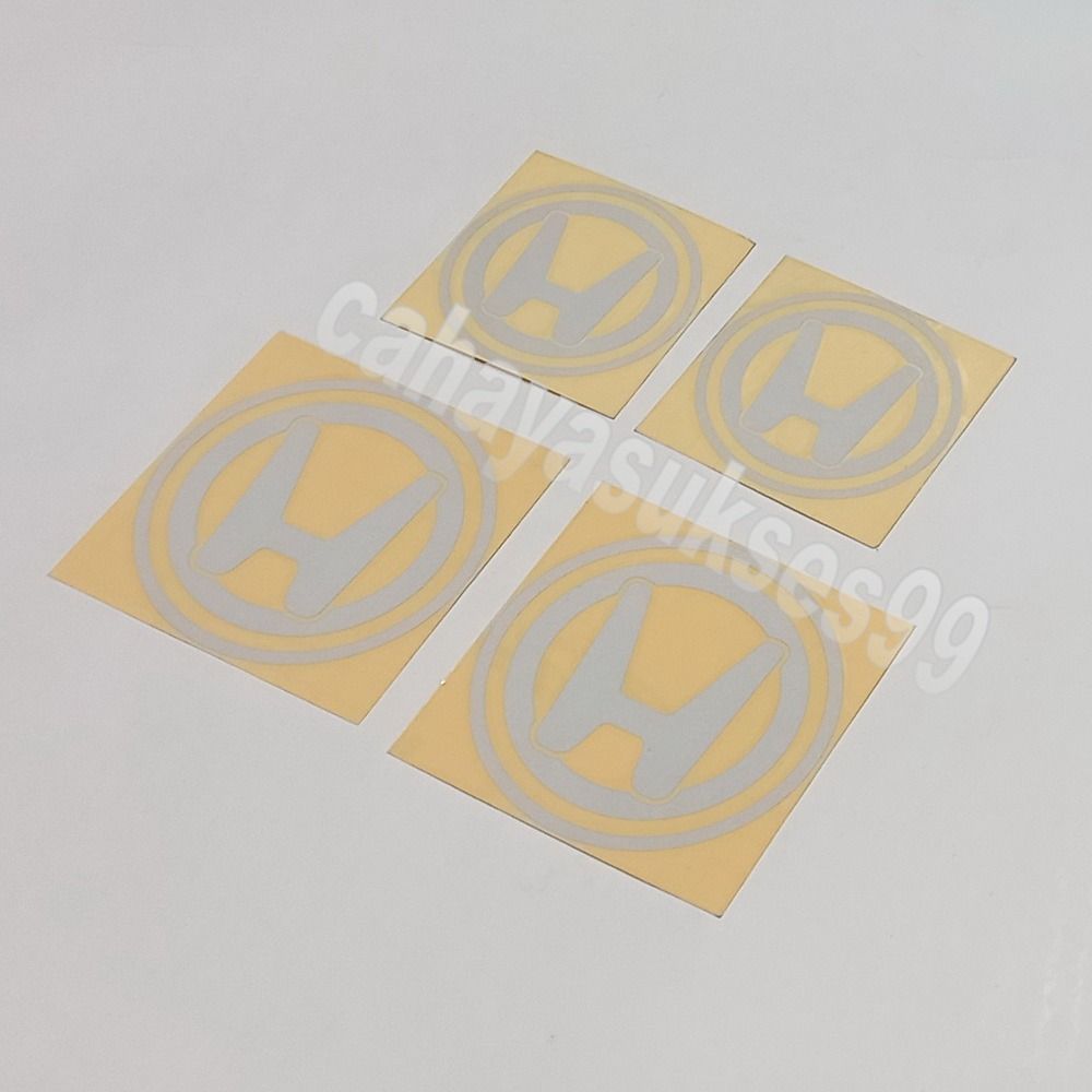 Cutting Sticker Motor Honda Putih Reflective Bulat 10cm dan 8cm Stiker ...