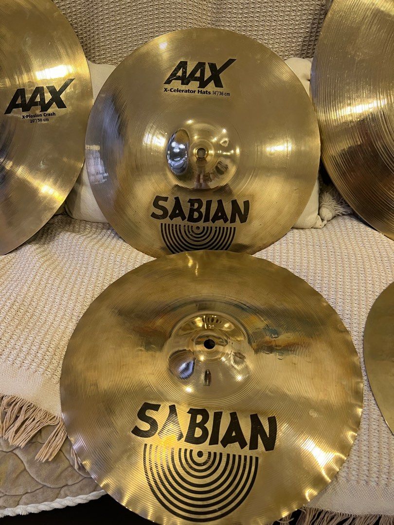 Cymbals SABIAN Pack - Hi-Hats - Ride - Crash, Hobbies & Toys, Music ...
