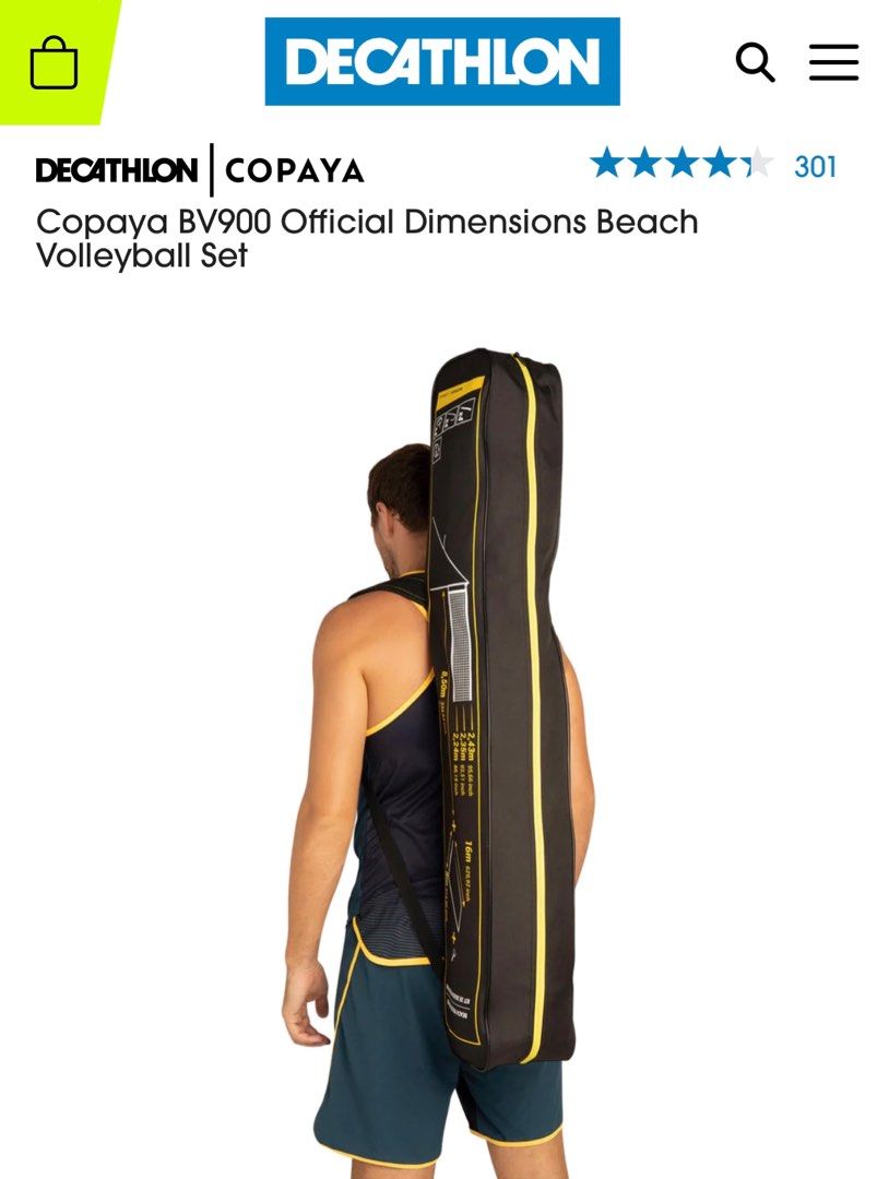 Decathalon Copaya Volleyball Net, Sports Equipment, Sports & Games ...
