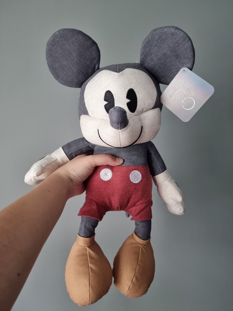 Disney 100th Anniversary Vintage Retro Plush Mickey Minnie Pooh Donald ...