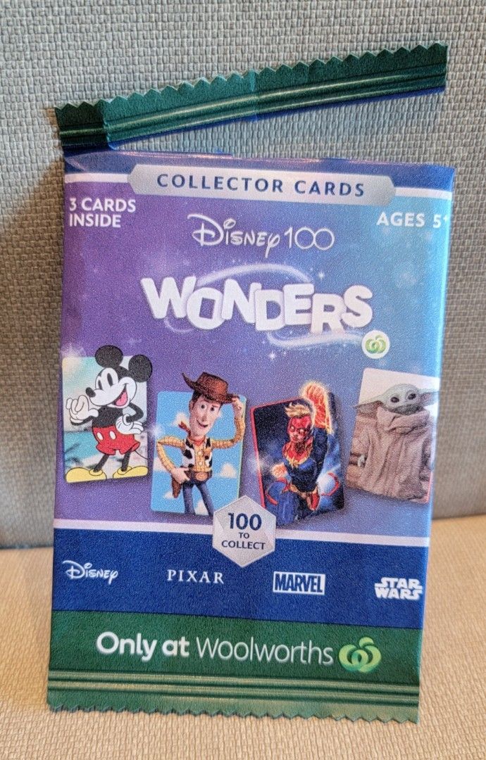 Disney 澳洲Woolworths, DISNEY cards, 興趣及遊戲, 玩具 & 遊戲類 - Carousell