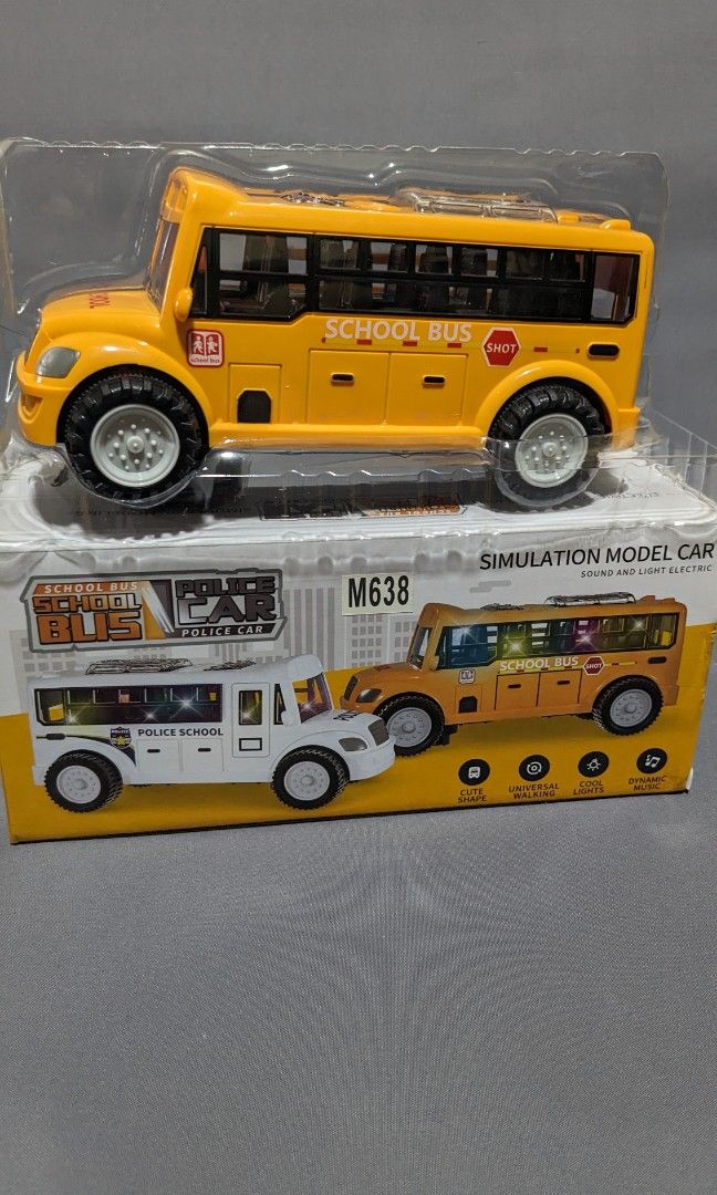 ELCTRONIC BUMP AND GO SCHOOL BUS VEHICLE MODEL TOY, Hobbies & Toys ...