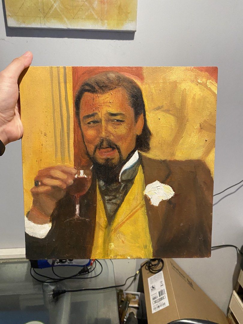 Eldrin Bernardino Oil Paint- Leonardo DiCaprio Meme, Hobbies & Toys ...