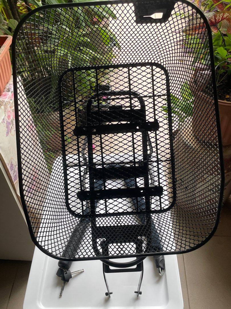 ELOPS Pannier and Basket with Chain Lock, Sports Equipment, Bicycles ...