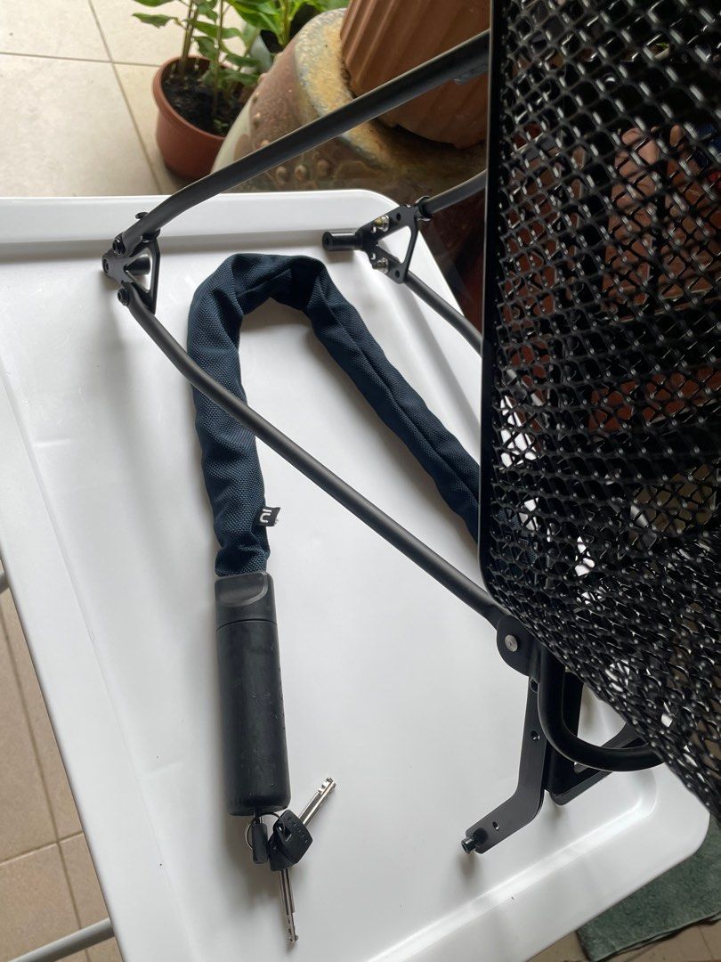 ELOPS Pannier and Basket with Chain Lock, Sports Equipment, Bicycles ...