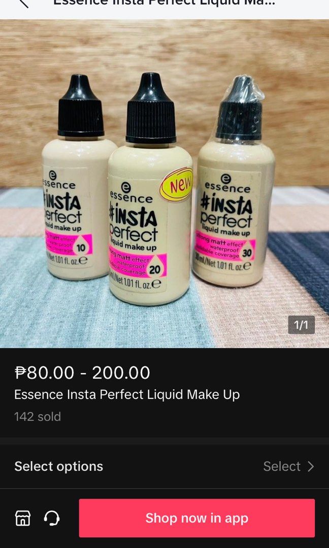 Essence Insta Perfect Liquid makeup on Carousell