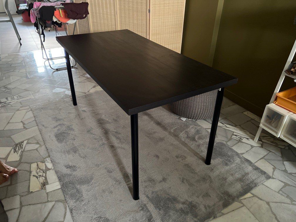 FAST DEAL - Linnmon 150x75 IKEA dining table, Furniture & Home Living ...