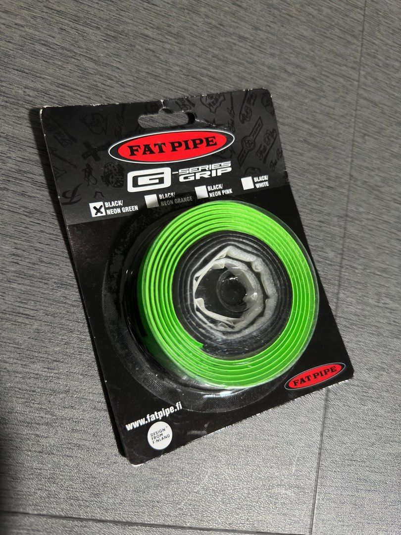 Fatpipe G Series Black/Neon Green Floorball Grip Tape, Hobbies & Toys ...