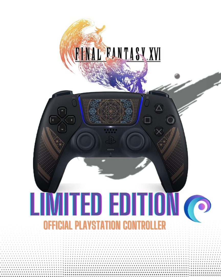 FINAL FANTASY XVI PS5 Controller Limited Edition DualSense Wireless, Video Gaming, Gaming ...