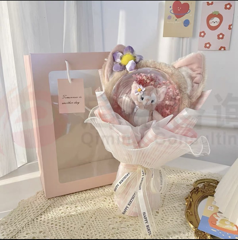 Flower Bubble Bouquet Melody Kuromi Stellalou Linabell strawberry bear ...