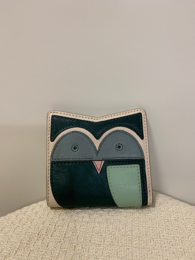 Fossil Leather Owl Wallet (Cream), Women's Fashion, Bags & Wallets ...