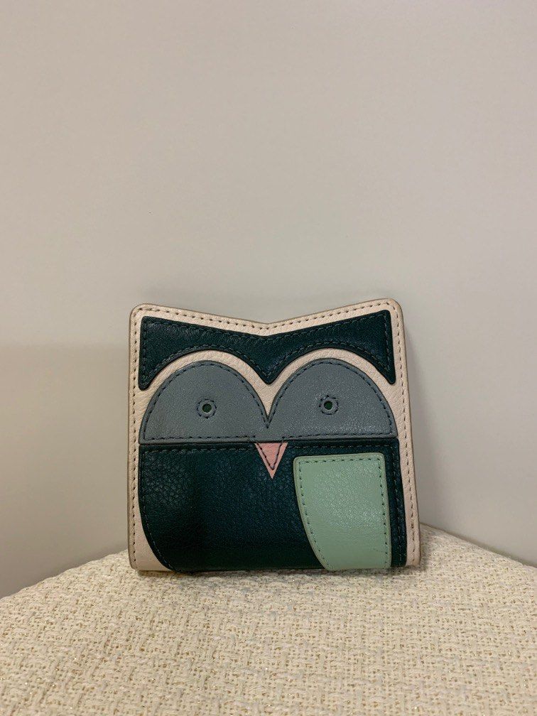 Fossil Leather Owl Wallet (Cream), Women's Fashion, Bags & Wallets ...