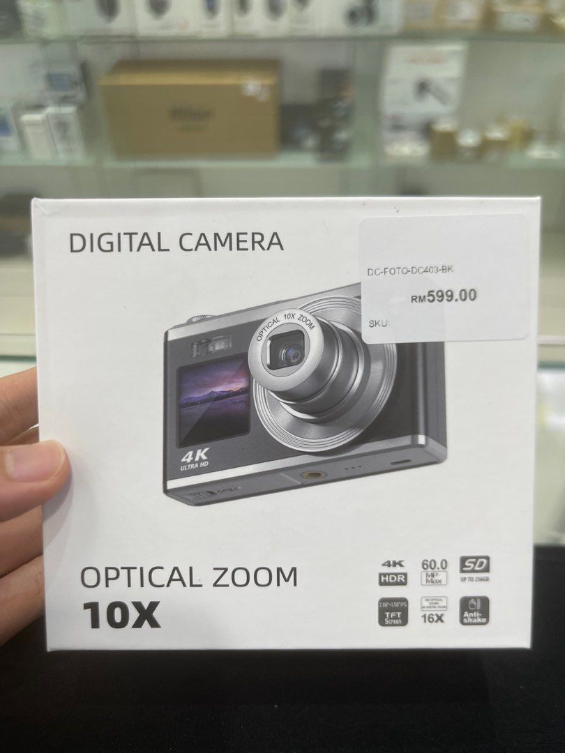 FOTO DC403 DIGITAL COMPACT CAMERA 10x ZOOM 60MP DATE STAMP, Photography ...