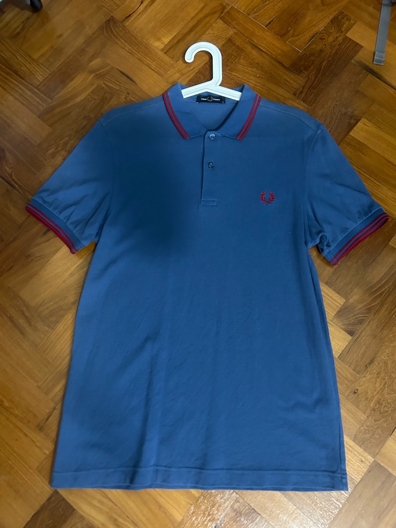 Fred Perry M size Men Polo T, Men's Fashion, Tops & Sets, Tshirts & Polo Shirts on Carousell