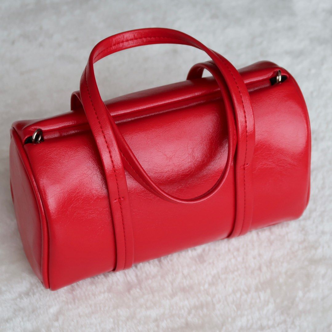 [Full Set] Samo Ondo Mini Di Di Bag in Crinkled Red, Women's Fashion ...