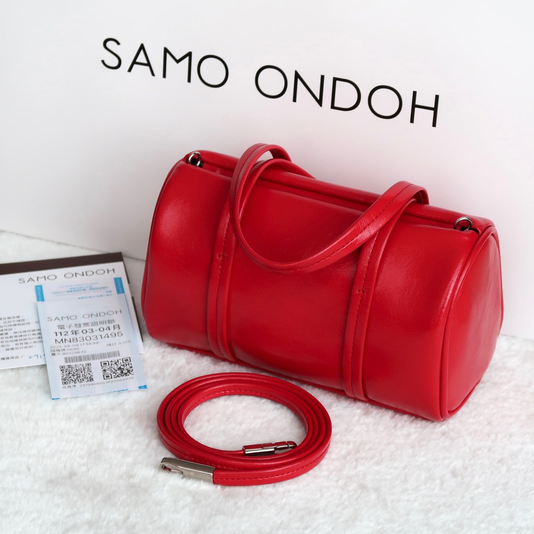 [Full Set] Samo Ondo Mini Di Di Bag in Crinkled Red, Women's Fashion ...