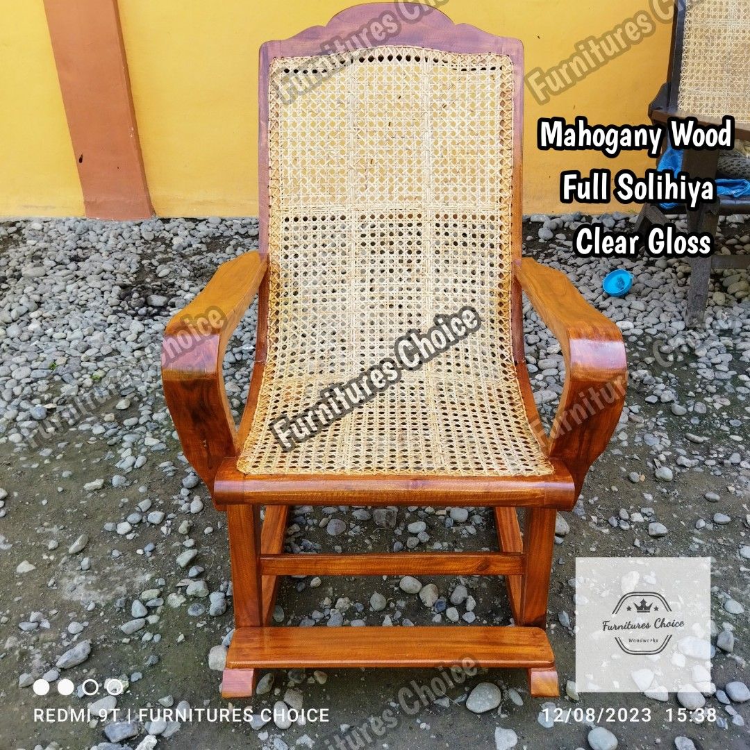 Full Solihiya Curve Armrest Butaka Rocking Chair Adult Standard Size ...