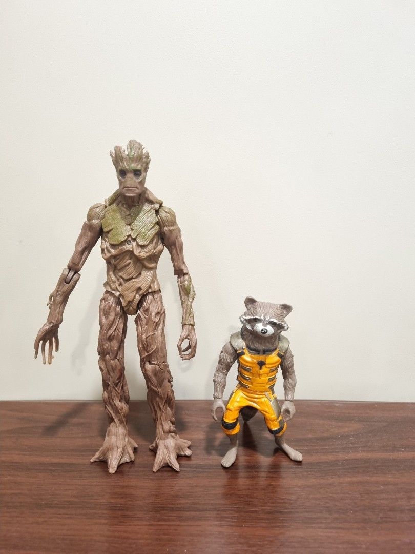 Groot and Rocket Racoon Set (Guardians of the Galaxy) on Carousell