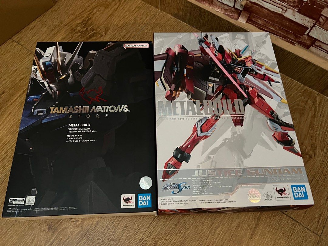 Gundam seed series metal build - justice / strike / strike freedom soul ...
