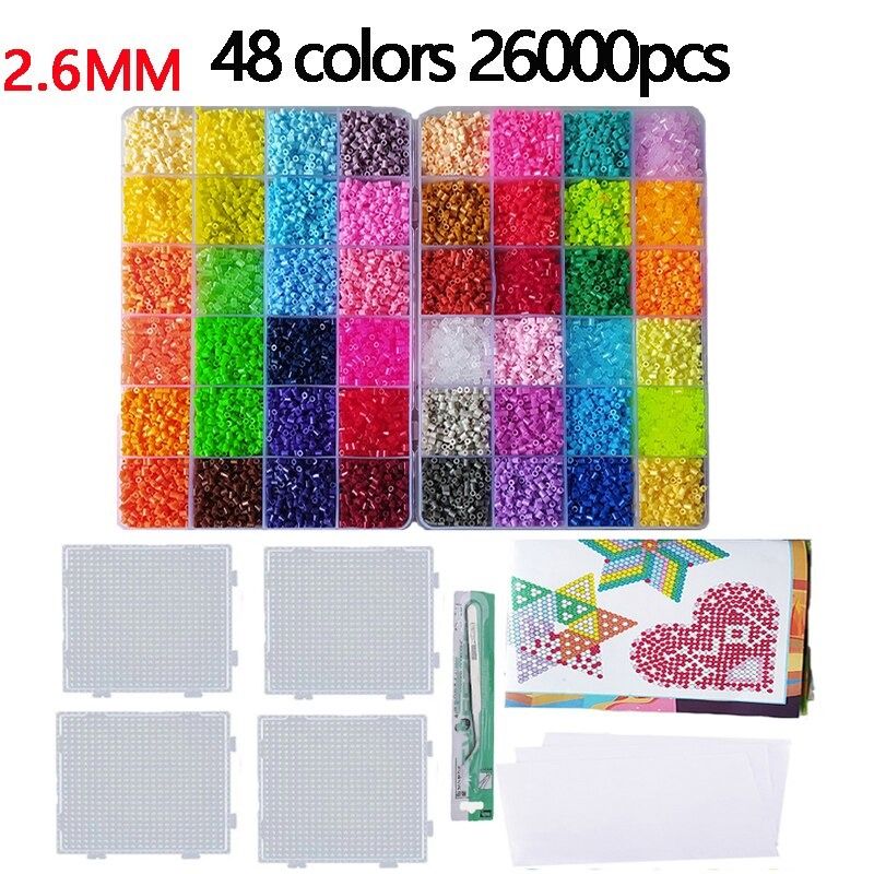 Hama Beads 72Colors kits perler Beads Tool and template Education Toy ...