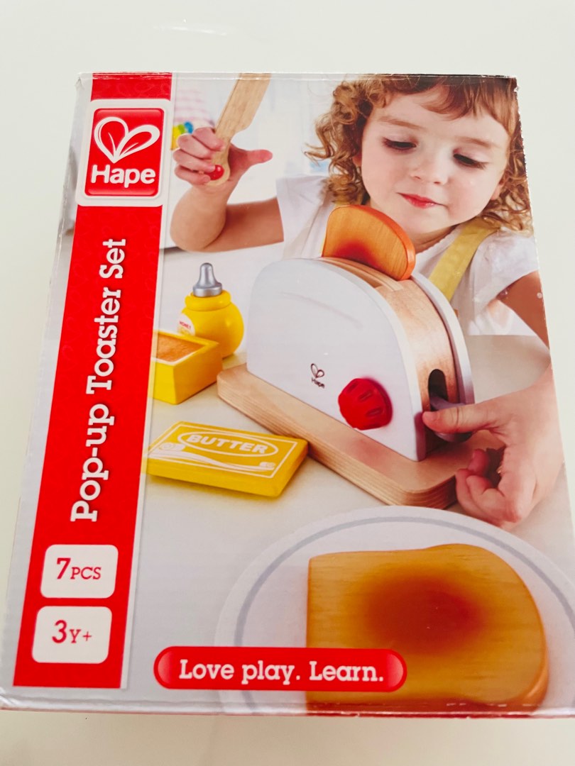 Hape toaster set, Hobbies & Toys, Toys & Games on Carousell
