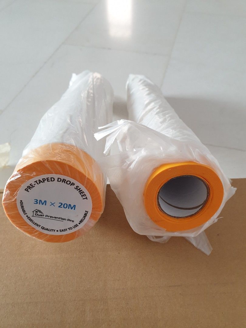 Buy 1 roll free half roll (estimated) Plastic dust cover for renovation ...