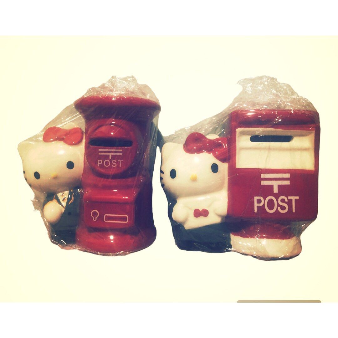 Hello kitty post ceramic figure on Carousell