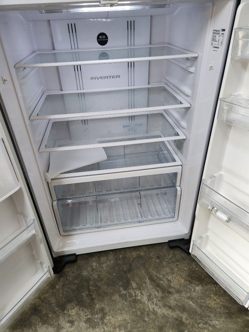 HITACHI Fridge with Water Dispenser 540L R-W690P3MS, TV & Home ...