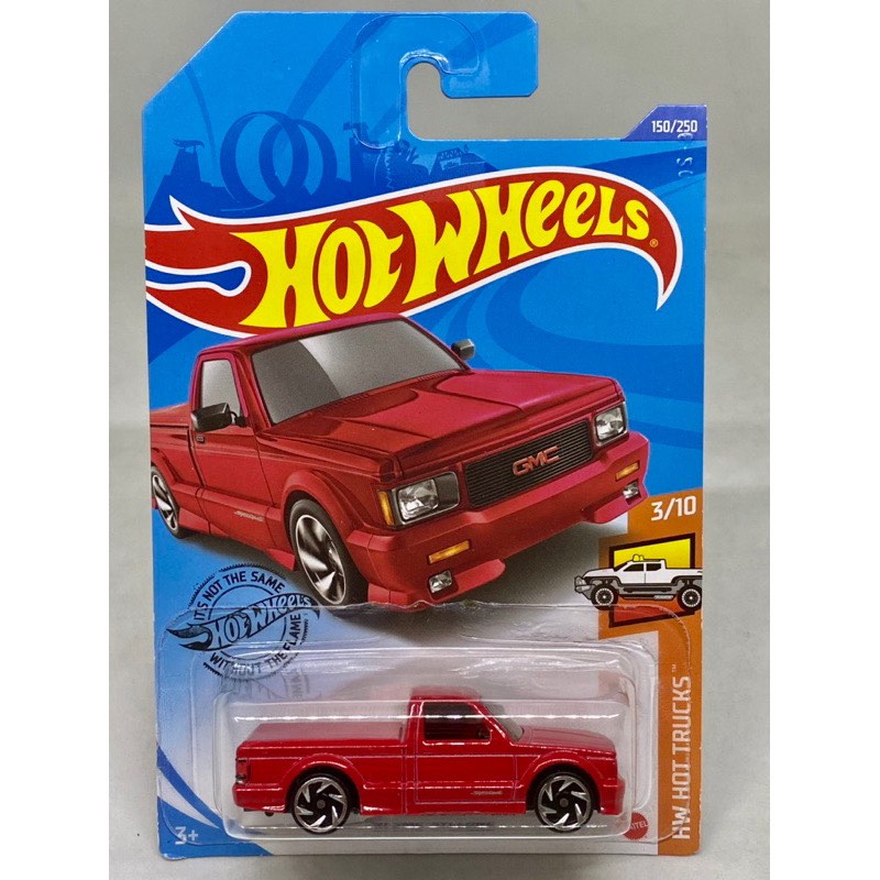 Hot Wheels 91 GMC SYCLONE Red High Performance Sonoma Pickup Truck 64 ...