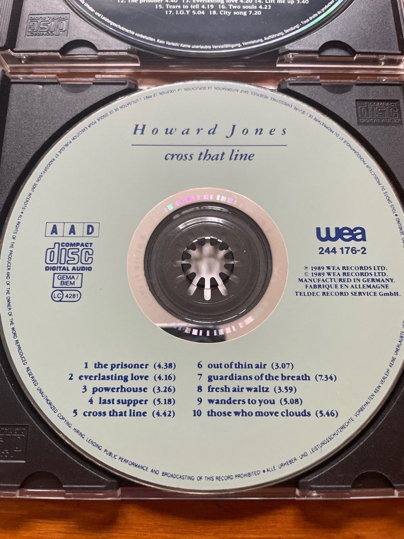 Howard Jones CD, Hobbies & Toys, Music & Media, CDs & DVDs on Carousell