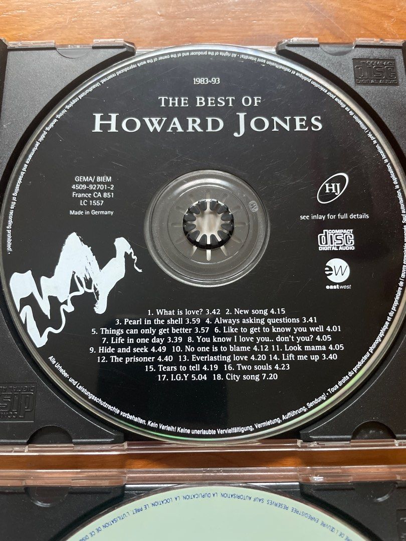 Howard Jones CD, Hobbies & Toys, Music & Media, CDs & DVDs on Carousell
