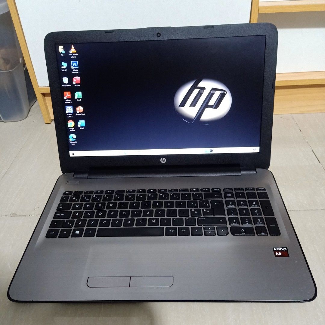 Hp Notebook, AMD A8-7410 APU with Amd Radeon R5, 8GB RAM, 128GB SSD, 4 Cores, Computers & Tech ...