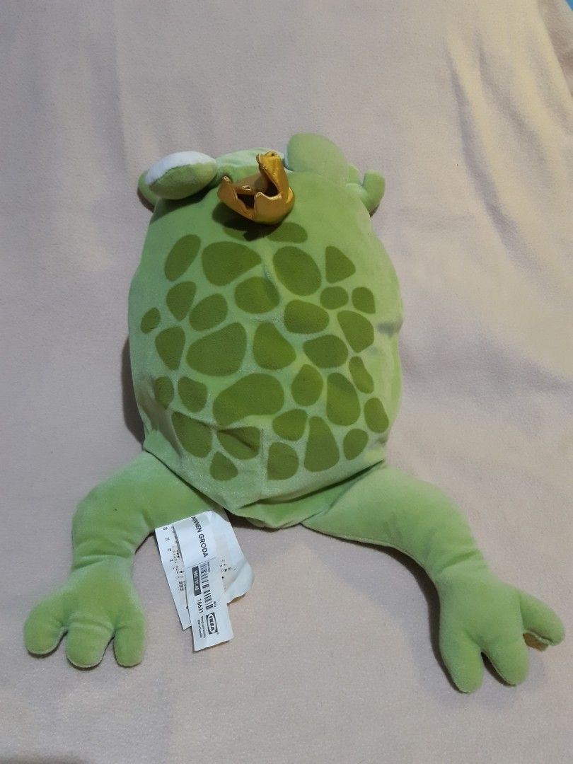 Ikea Frog Prince Minnen Groda stuffed toy on Carousell
