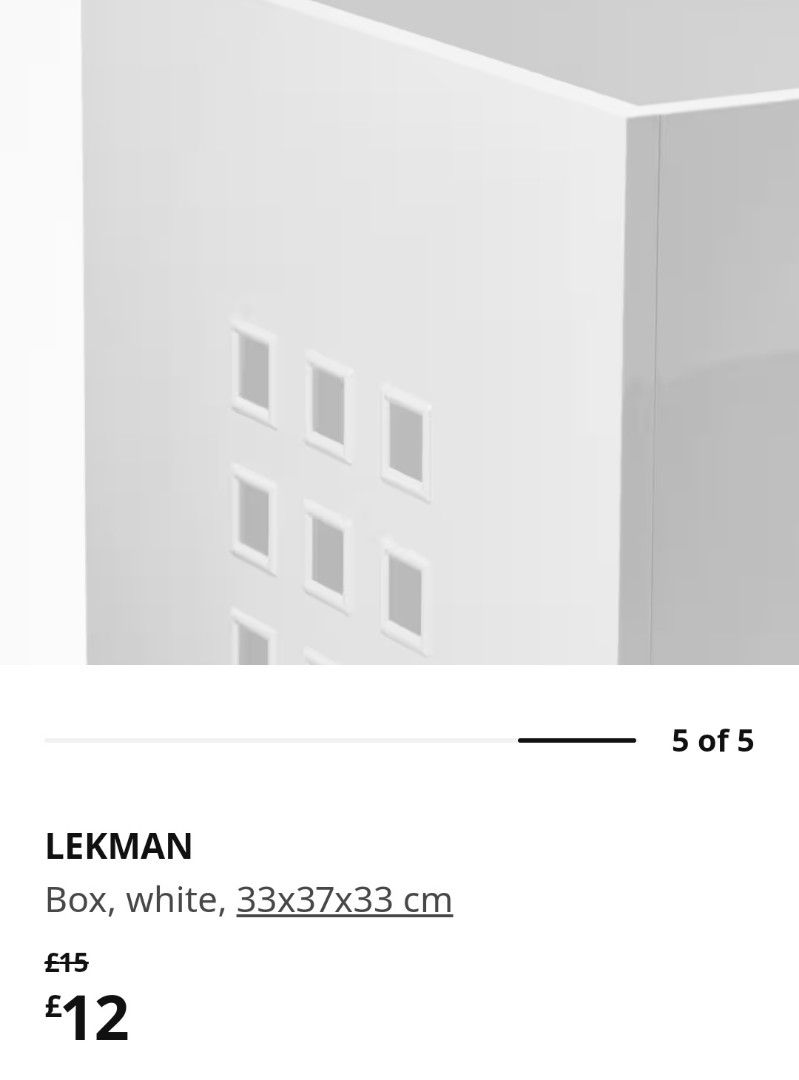 IKEA LEKMAN box, Furniture & Home Living, Home Improvement ...