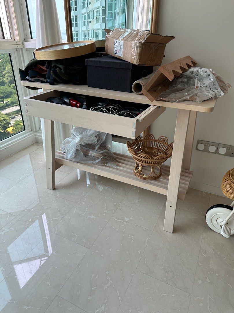 IKEA Norraker Bar Table / Work Desk / Side board, Furniture & Home ...