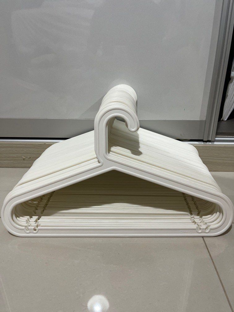 Ikea white hanger (x50 pieces), Furniture & Home Living, Home ...