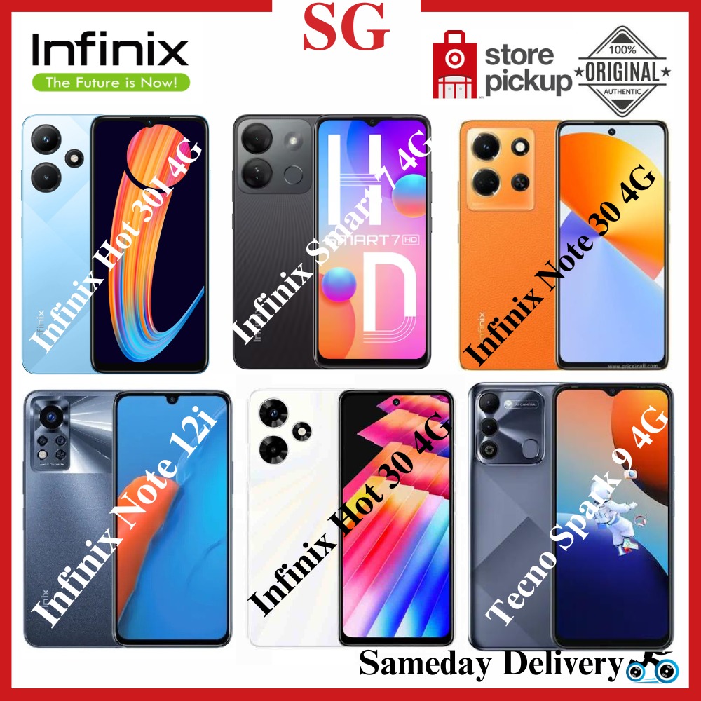 Infinix Hot 30i 4G (4/128GB) | Infinix Smart 7 4G (4/64GB) | Infinix ...