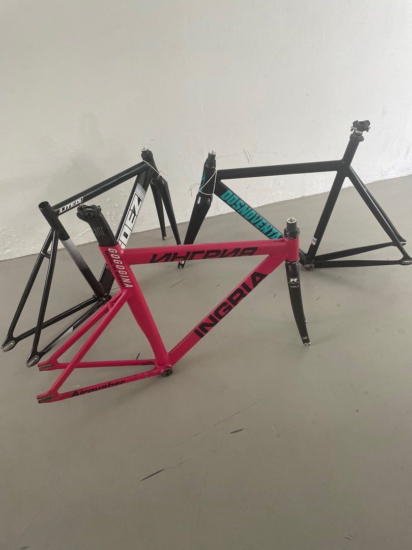 Ingria Airpusher Pink blank frameset, Sports Equipment, Bicycles ...