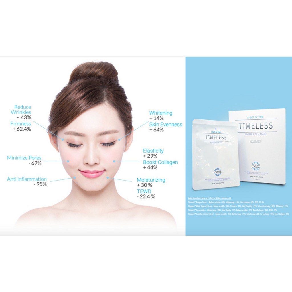 Invisible Silk Mask TIMELESS TOMATO, Beauty & Personal Care, Face, Face ...